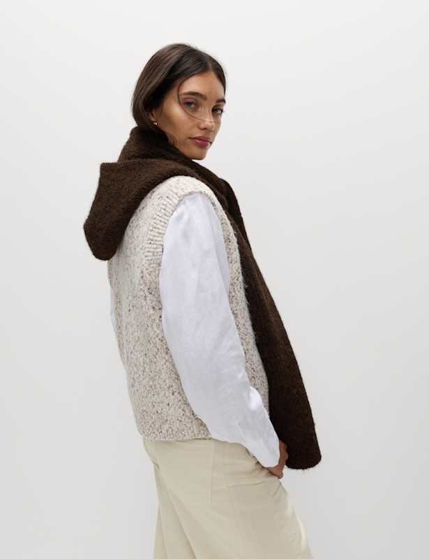 Ribbed Knit Hooded Scarf with Wool – Marks & Spencer Bermuda