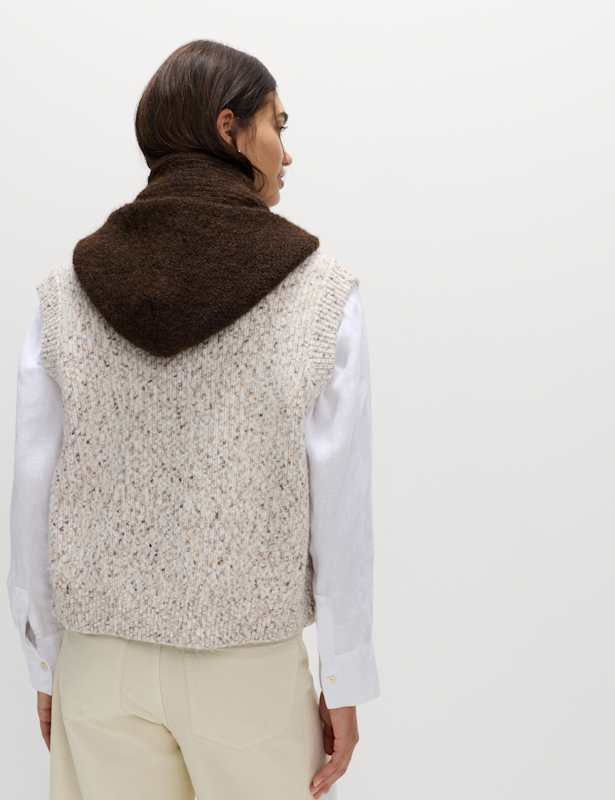 Ribbed Knit Hooded Scarf with Wool – Marks & Spencer Bermuda